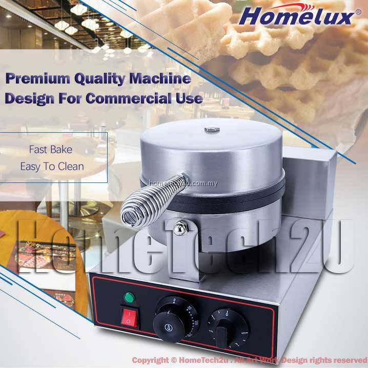 Homelux Commercial Electric Single Waffle Maker Baker Non Stick Waffle ...