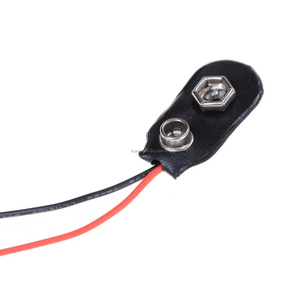 9V Battery Snap Holder Clip Connector Hard Shell 15CM Cable Lead Wholesale