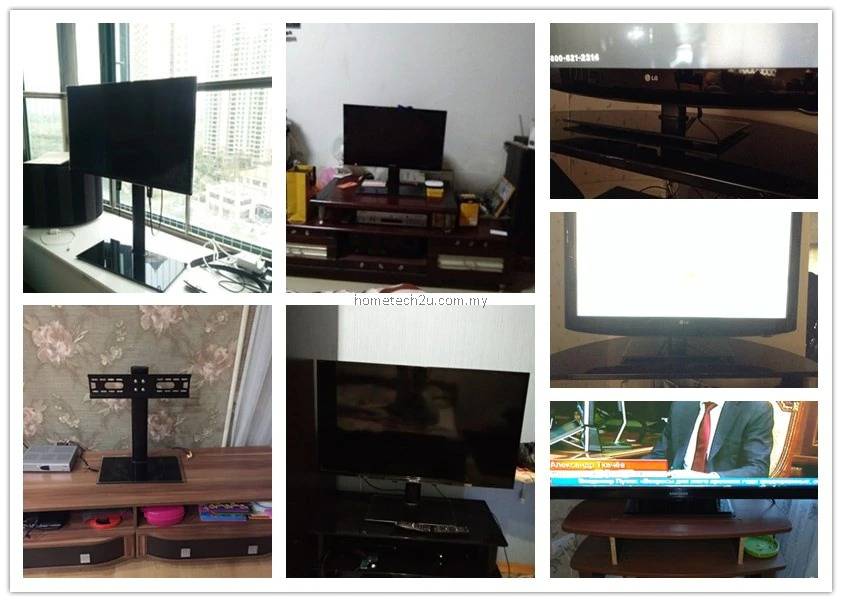 Tabletop TV Table Monitor Stand Universal TV Desk Stand/Base LCD LED TV ...