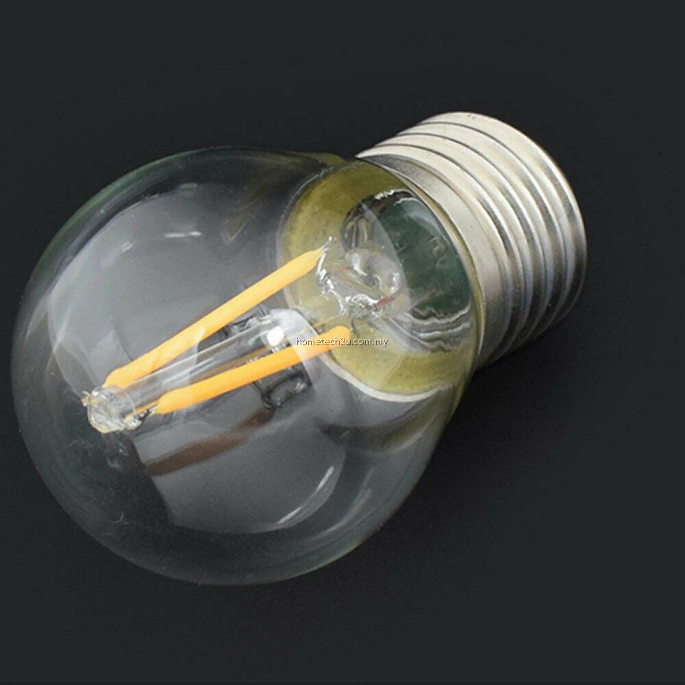 Vintage LED Filament Candle Light Retro Edison Globe Bulb E27 A60 Screw ...