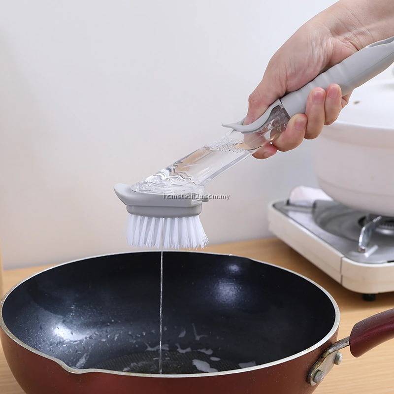 Kitchen Cleaning Brush 2 In 1Handle Cleaning Brush with Removable Brush ...