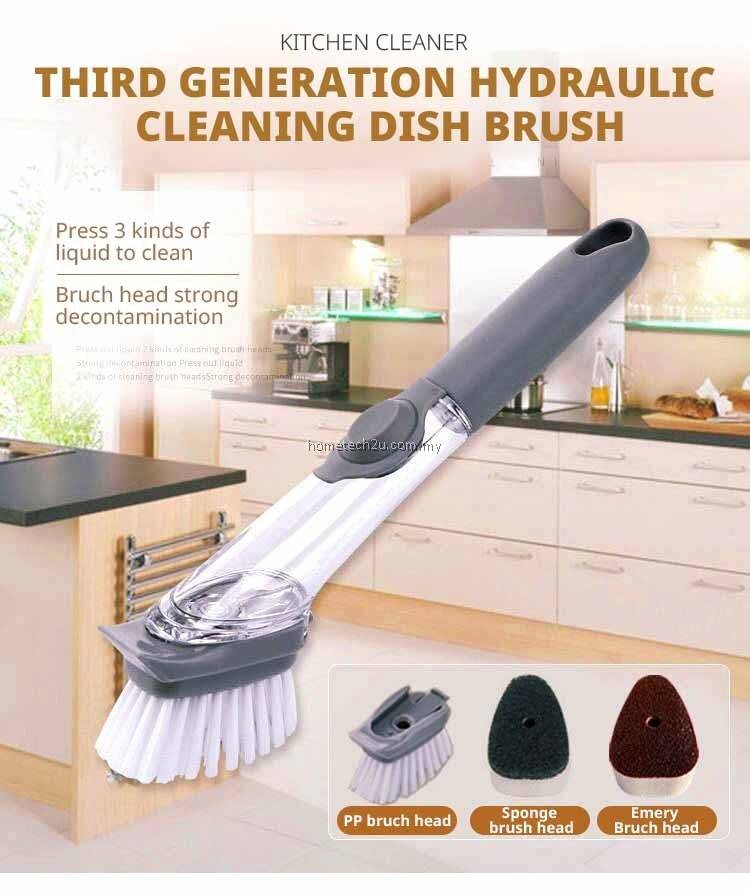 Kitchen Cleaning Brush 2 In 1Handle Cleaning Brush with Removable Brush ...
