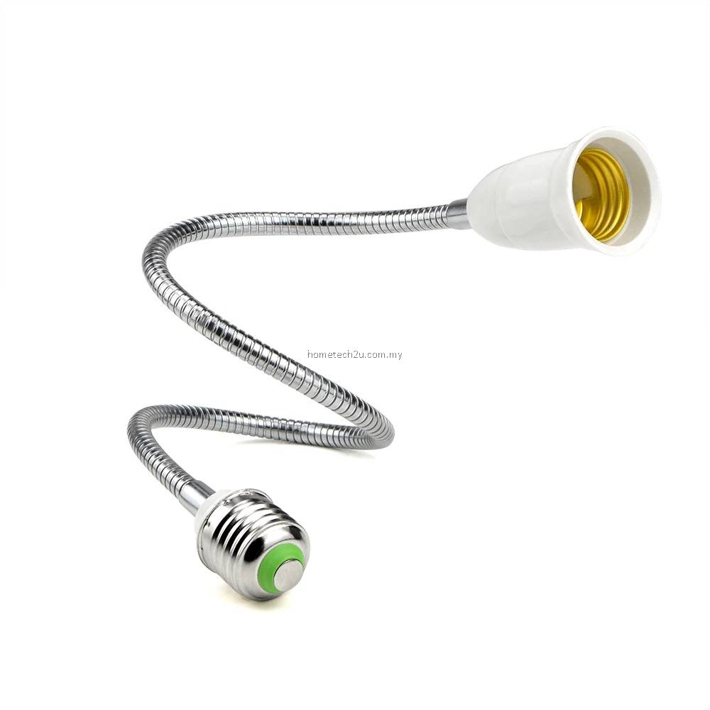 Plug To E27 Bulb Holder Flexible Extend E27 To E27 Light Lamp Holder ...