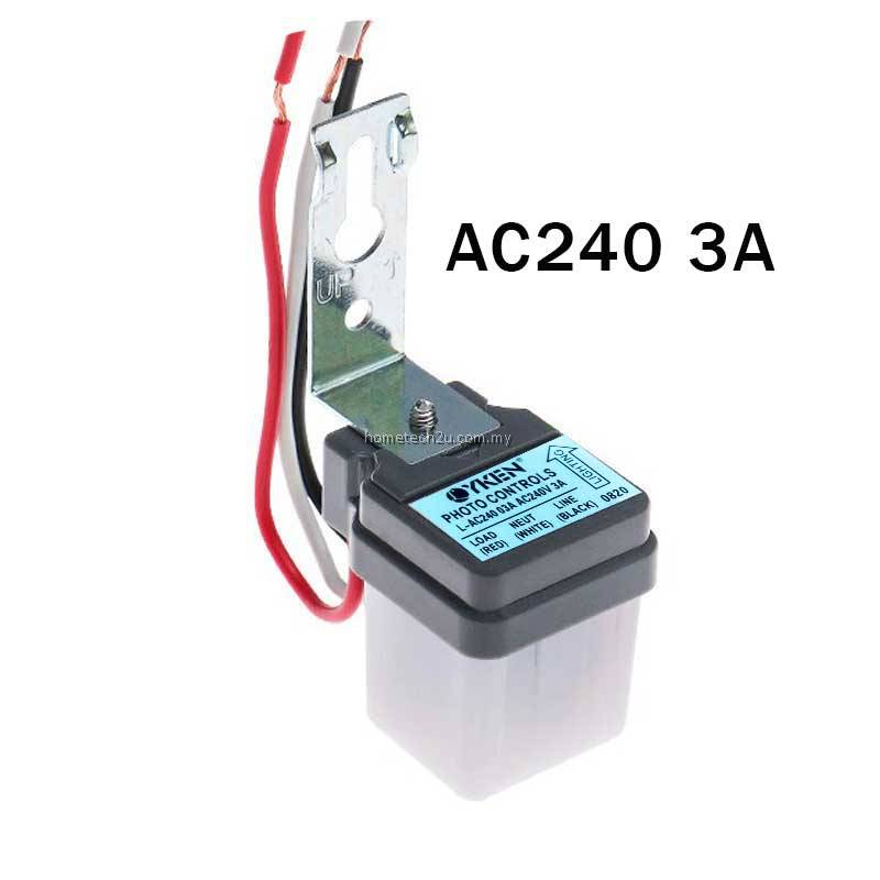 Street Light Switch PhotoSwitch AC 240V 3A 6A 10A Auto On Off Photocell ...