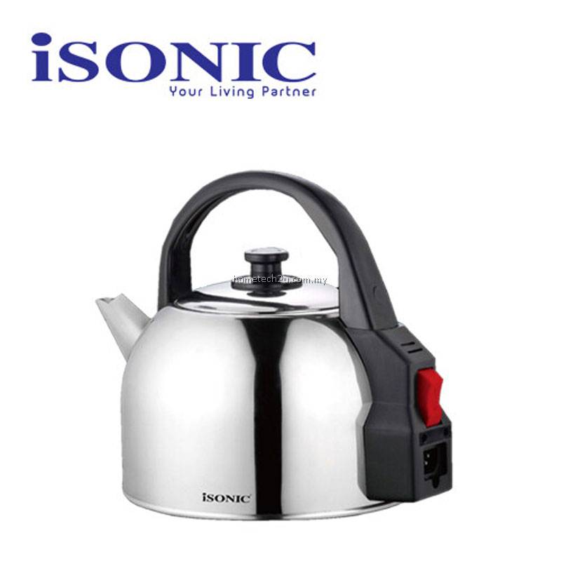 iSONIC 4.8L Stainless Steel Kettle Boil Dry Protection Detachable Power ...