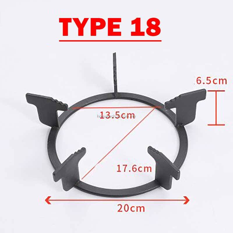 GAS COOKER STOVE KWALI STAND WOK PAN POT SUPPORT RACK CAST IRON BURNER ...