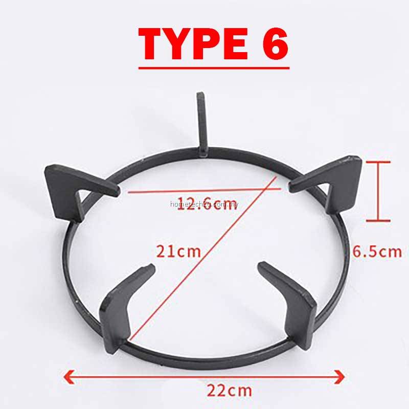 GAS COOKER STOVE KWALI STAND WOK PAN POT SUPPORT RACK CAST IRON BURNER ...