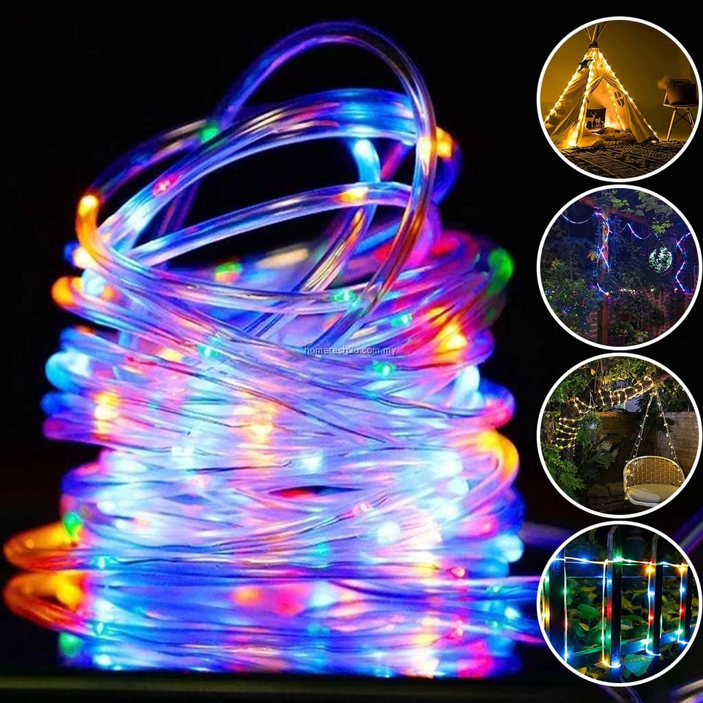 LED Rope Lights Lampu Raya LED Waterproof Rainbow Tube Rope Led Strip ...