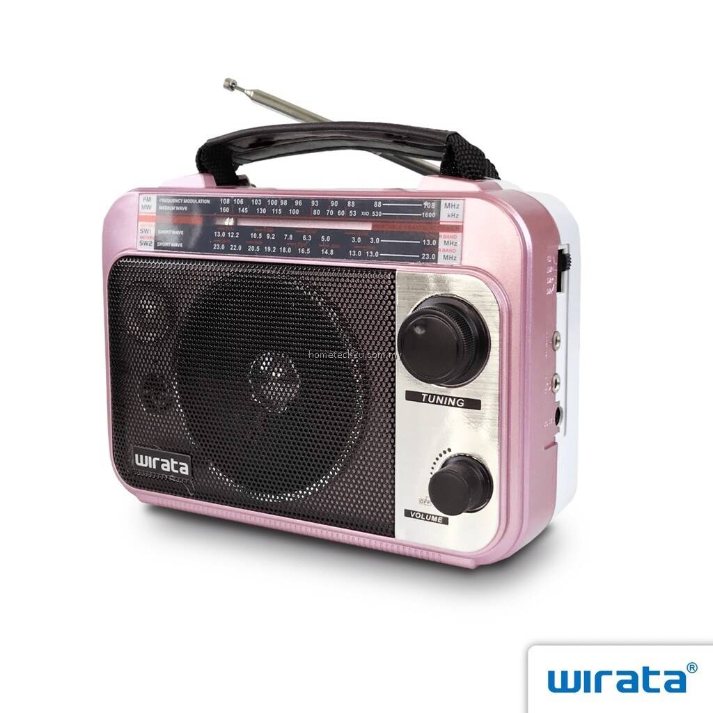 Wirata Portable Radio AUX AM/FM radio MW SW1 SW2 Travel radio with ...