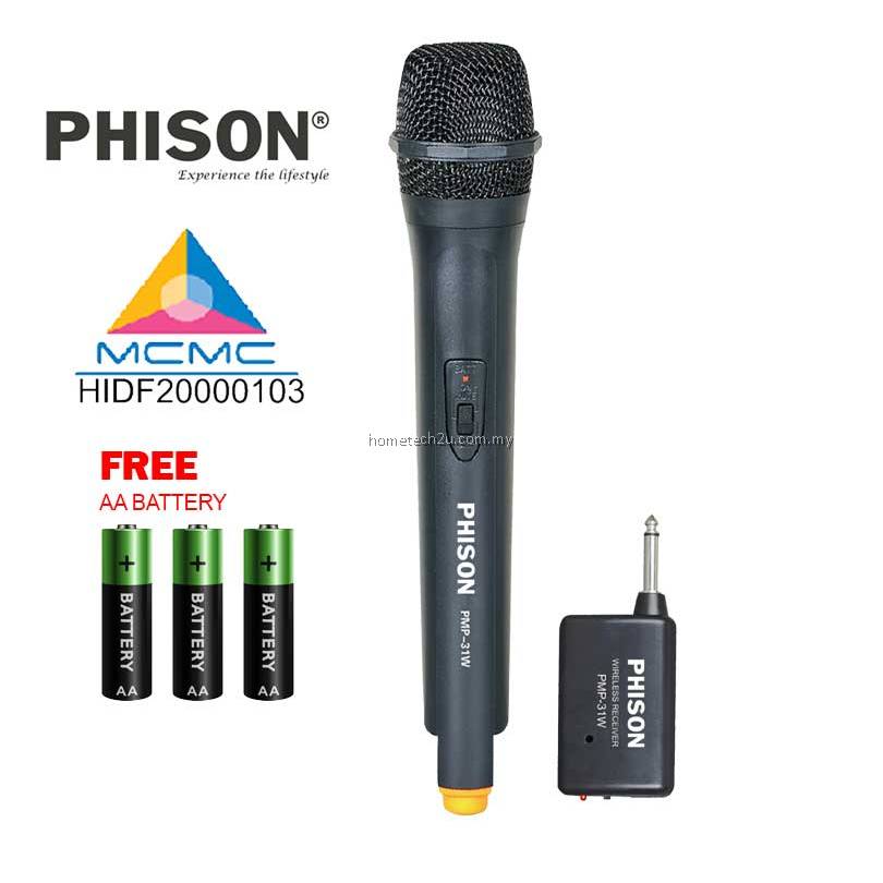 Phison VHF Handheld Wireless Microphone Dynamic Mic