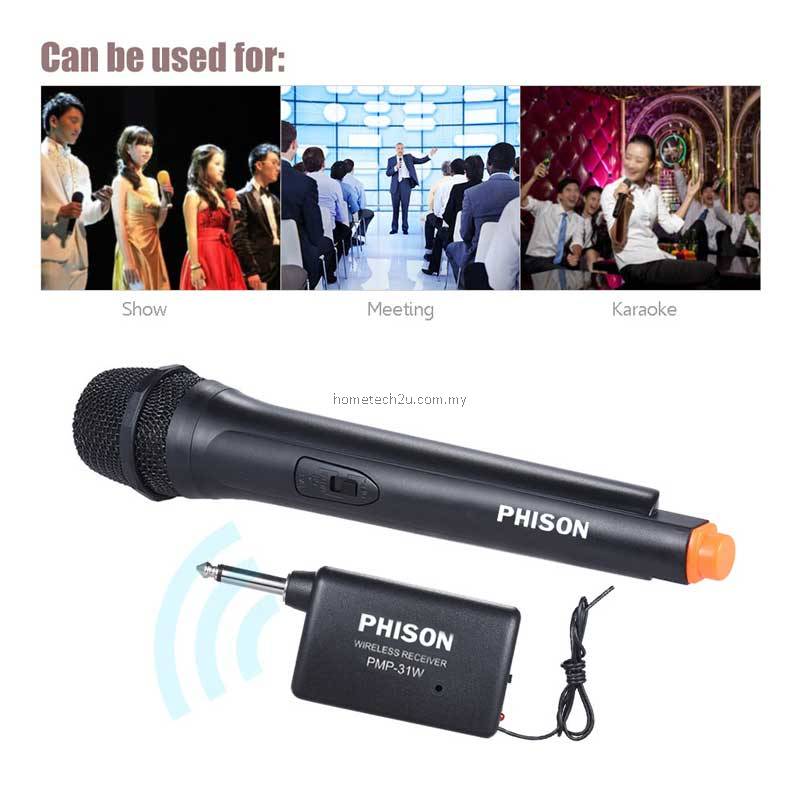 Phison VHF Handheld Wireless Microphone Dynamic Mic