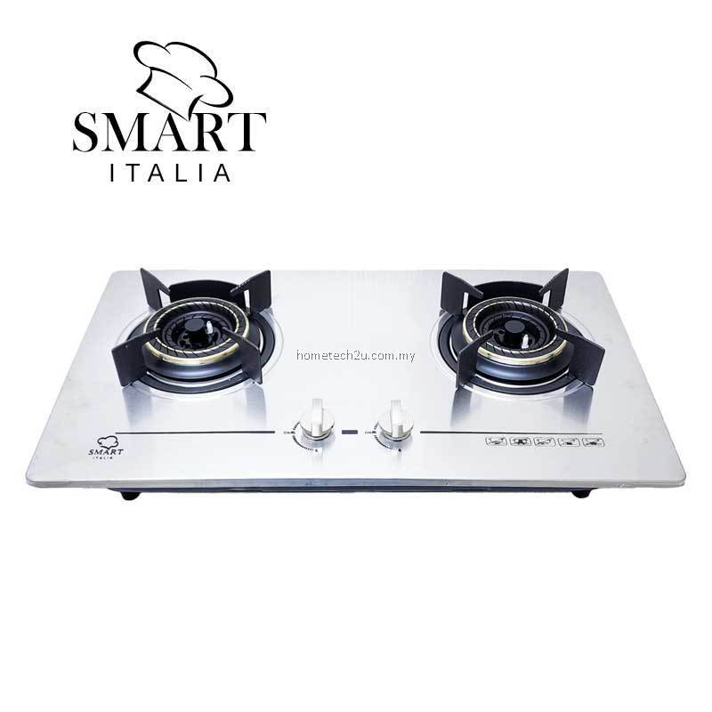 Smart Stainless Steel Built-in Hob Gas Stove Dapur Tanam 4.5KW 130mm ...