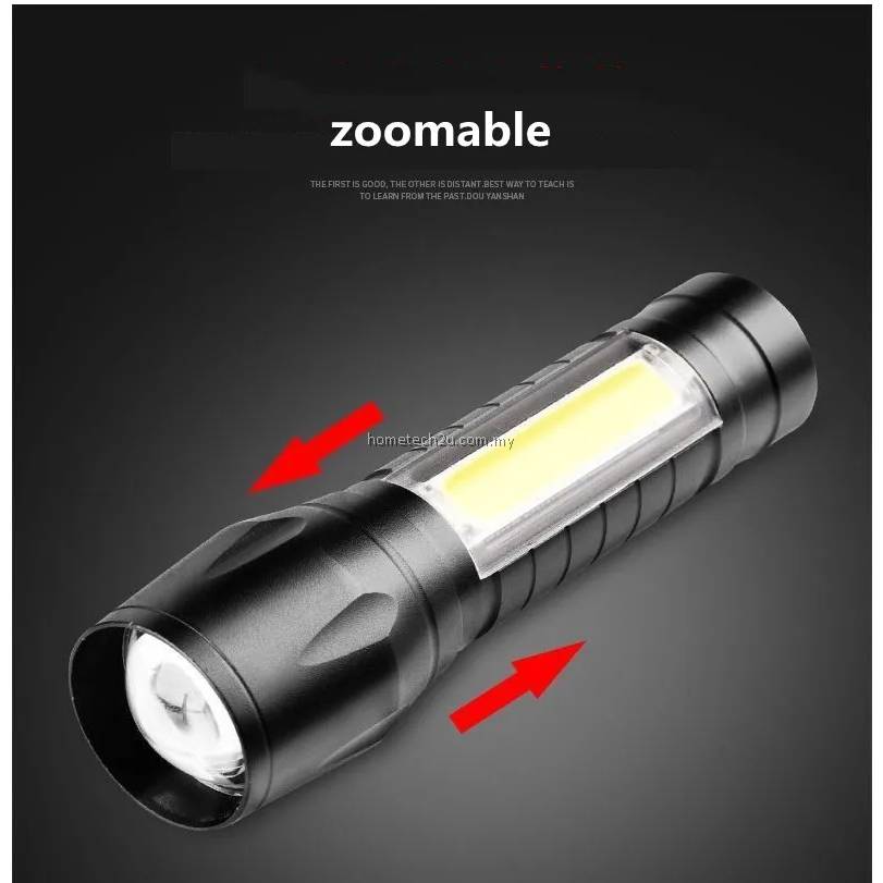Mini Torch LED Rechargeable Flashlight Portable USB Charging Flashlight ...