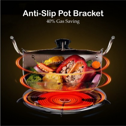 Yelux Dual Gas Stove Stainless Steel Infrared Burner 8 Jet Head Nozzle ...