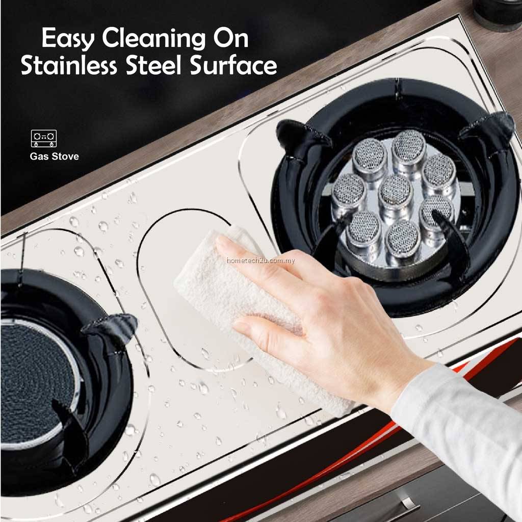 Yelux Dual Gas Stove Stainless Steel Infrared Burner 8 Jet Head Nozzle ...