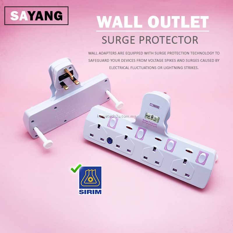 SAYANG 13A Extension Socket T-Adaport Adaptor Adaport Multiple Wall ...