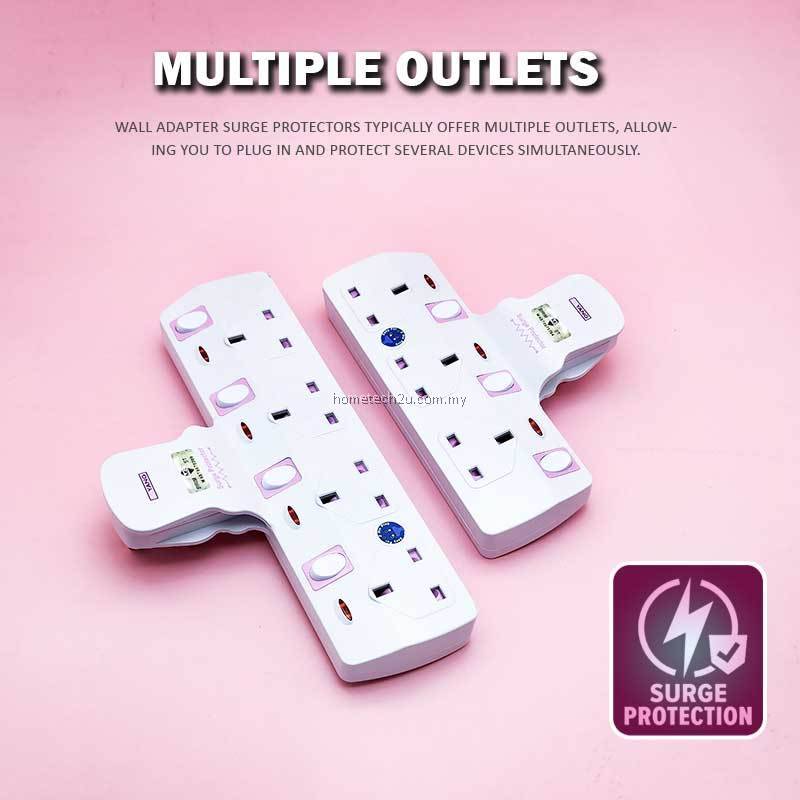 SAYANG 13A Extension Socket T-Adaport Adaptor Adaport Multiple Wall ...