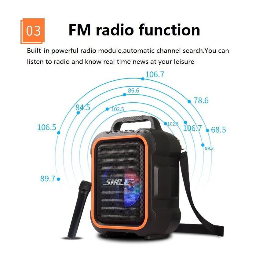 HARPMAN Portable Speaker 6.5 inch wireless 15W Speaker Box PA System ...