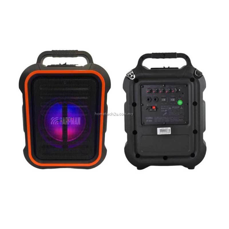HARPMAN Portable Speaker 6.5 inch wireless 15W Speaker Box PA System ...