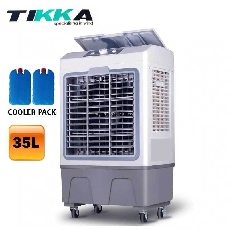 TIKKA Evaporative Portable Air Cooler 35L Cooling Fan Big Heavy Duty