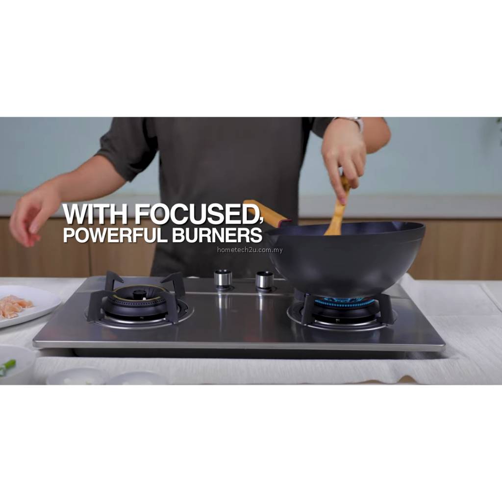 Pensonic Double Burner Stainless Steel Built-in Hob | PGH-622S