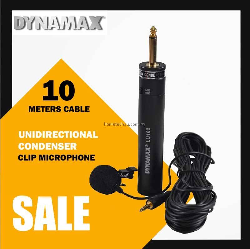 DYNAMAX LU102 Unidirectional Condenser Clip Microphone Professional ...
