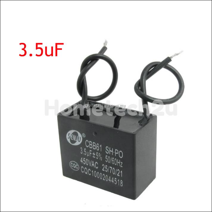 3.5uF CBB61 450VAC 50Hz Ceiling Fan Motor Capacitor Condenser