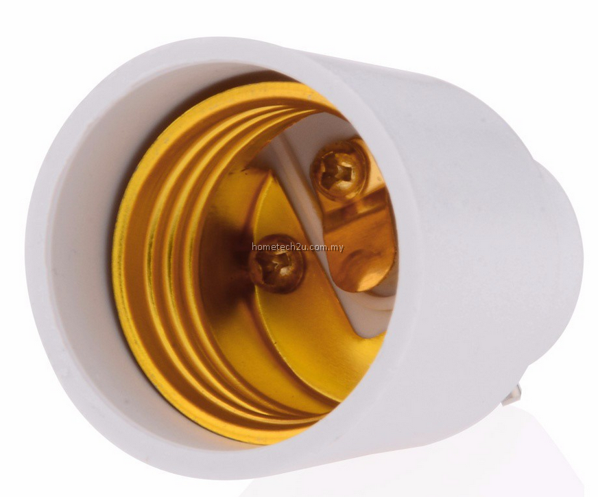 B22 to E27 Lamp Light Bulb Base Socket Converter Adaptor