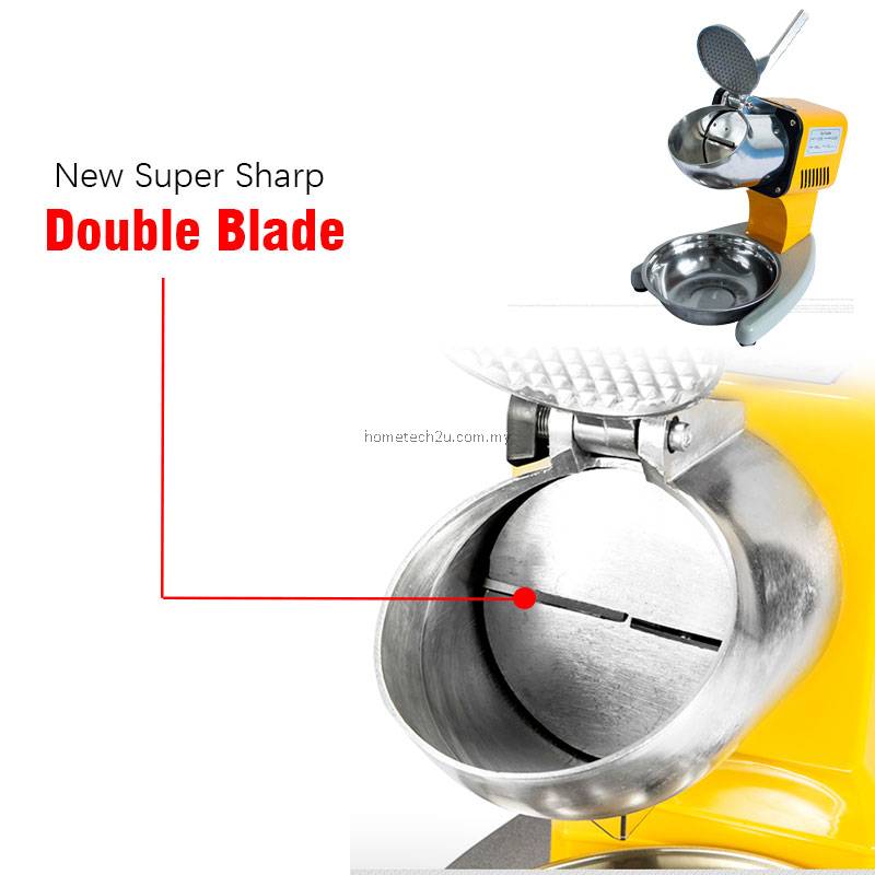 THE BAKER Commercial Ice Crusher Shaver Double Blade for Ais Kepal, Ais ...