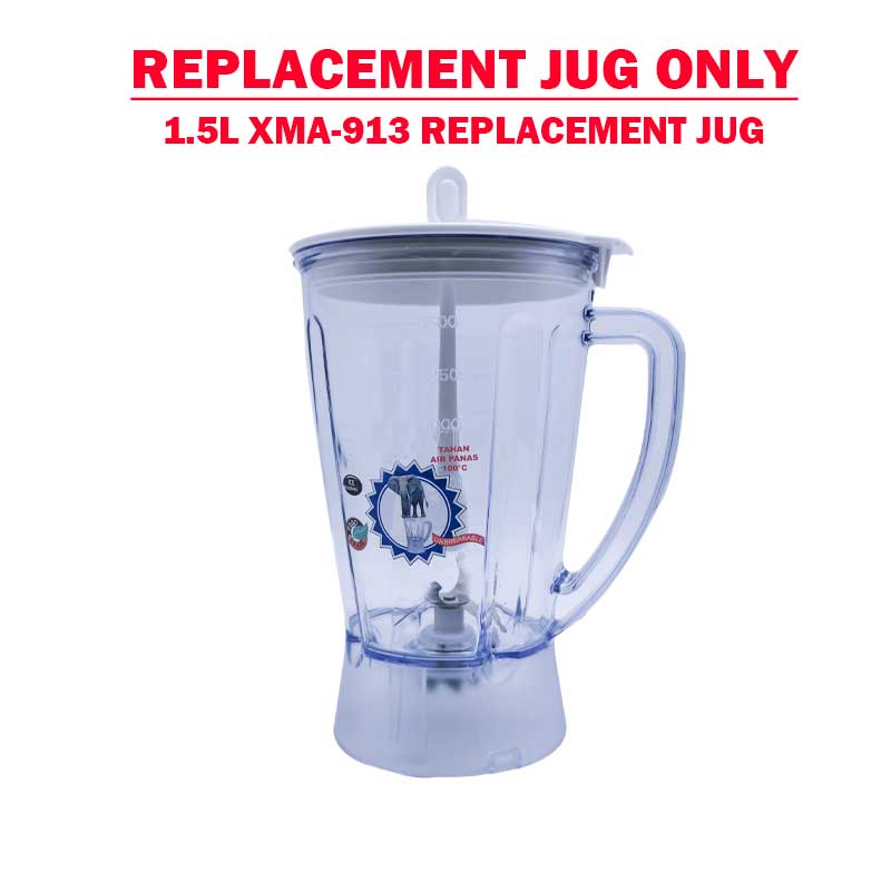 XMA Blender XMA-913 300W 1.5L Plastic Jar + Dry Mill With Safety Lock ...
