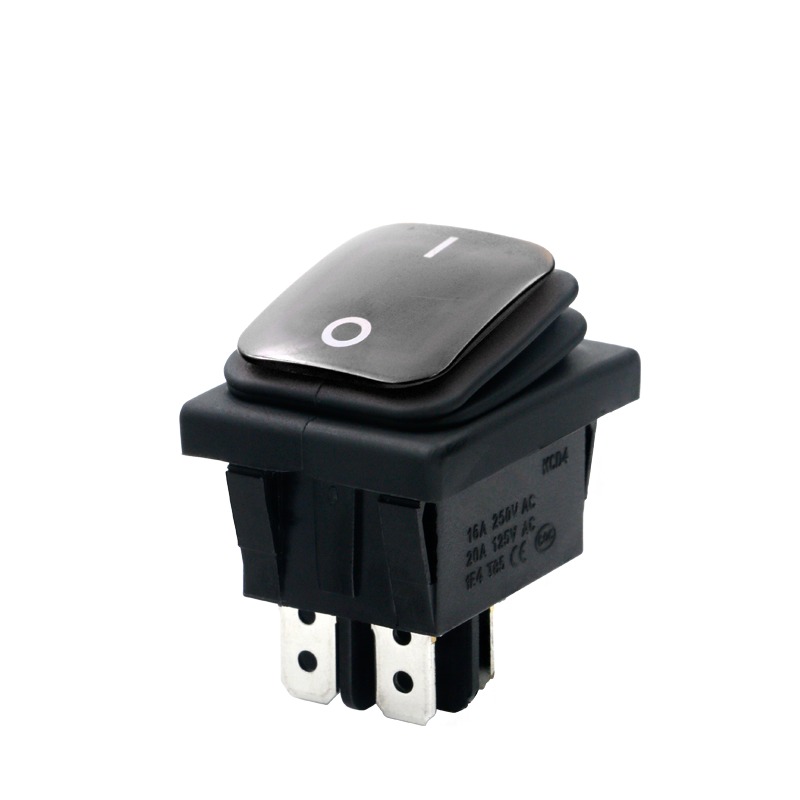 Waterproof boat-shaped rocker switch KCD4-201N 4 feet 2 gears with ...