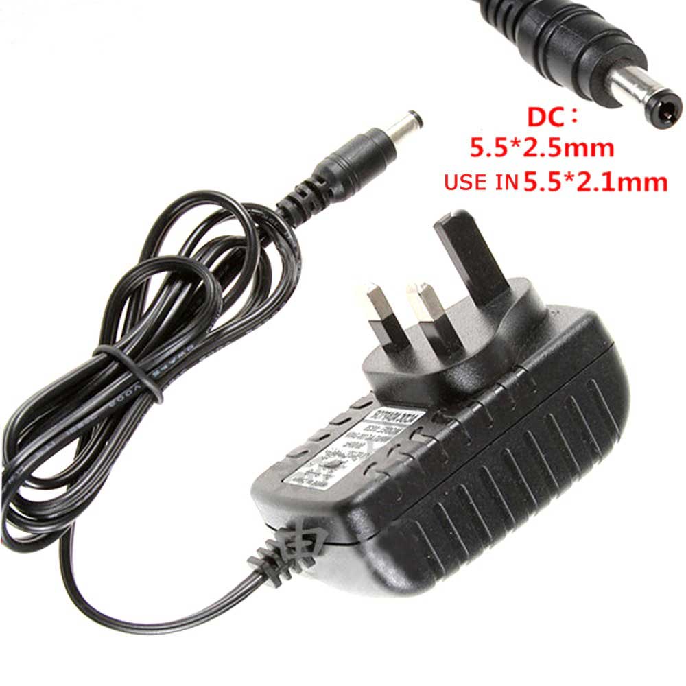 Malaysia 3 Pin AC to DC (5.5*2.5mm) 12V 2A Switching Power Supply ...