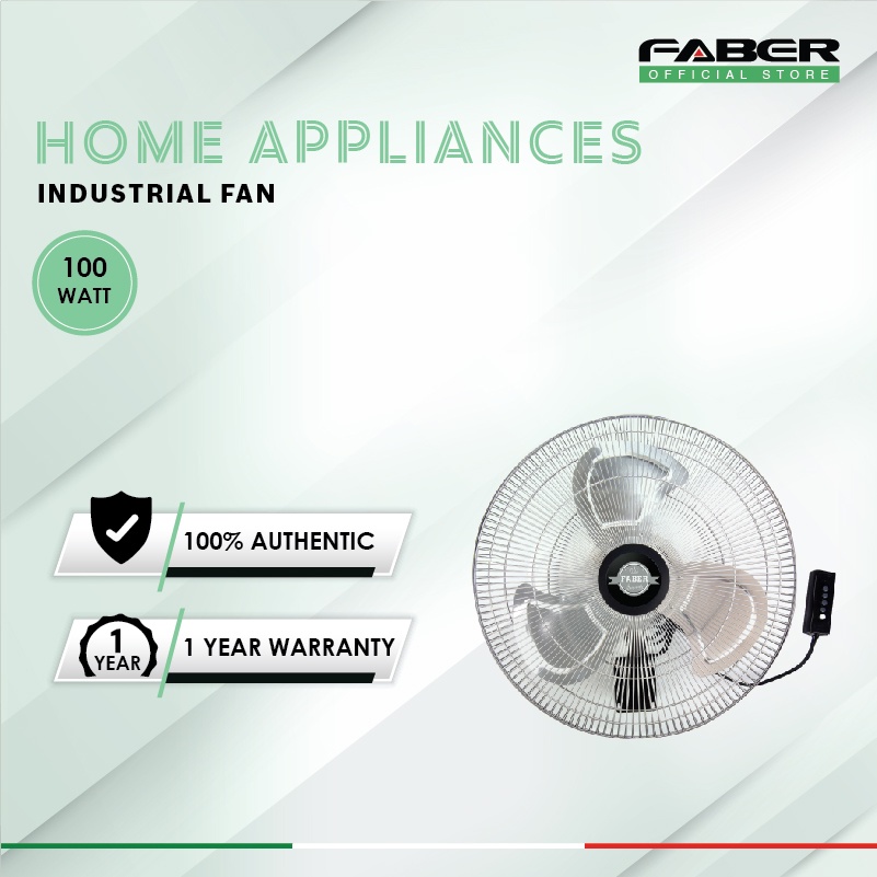 FABER 18" INDUSTRIAL WALL FAN FWF VENTOLA W18