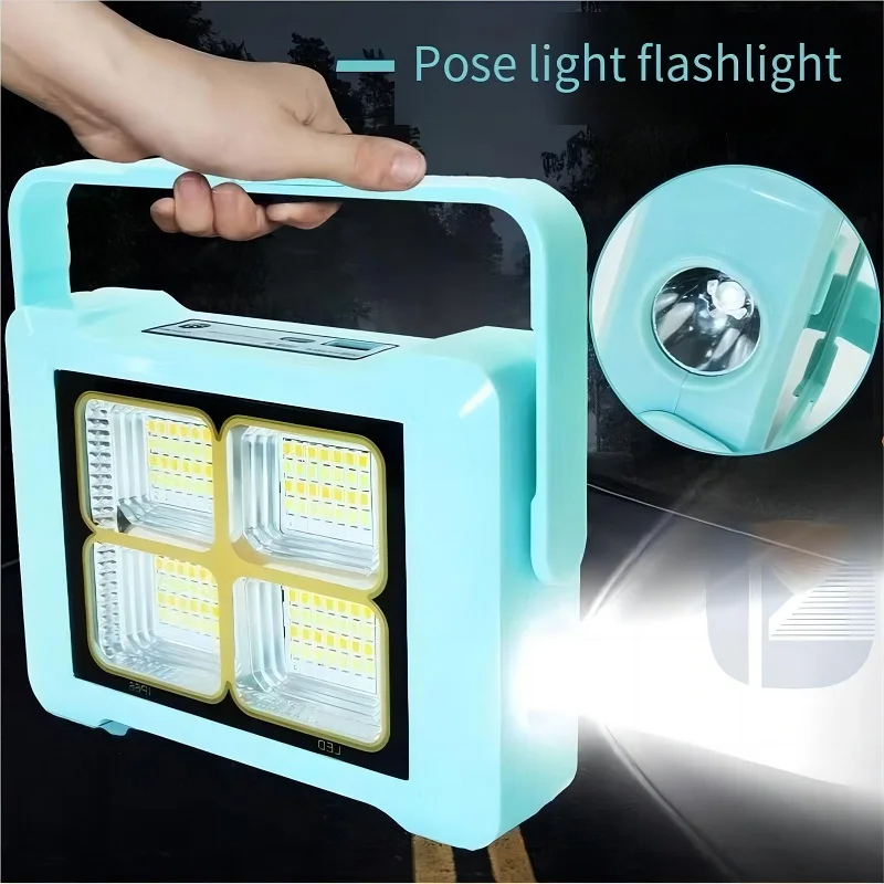 Portable LED Work Light with Rechargeable Battery Solar LED Flood Light ...