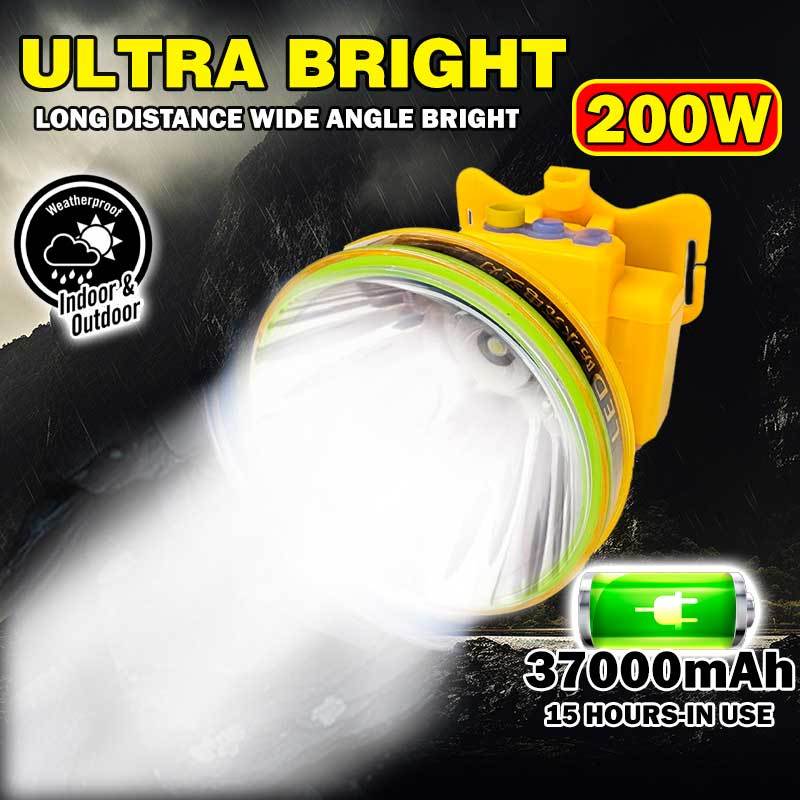 Powerful Headlamp LED Outdoor Hunting Lantern large Battery ...