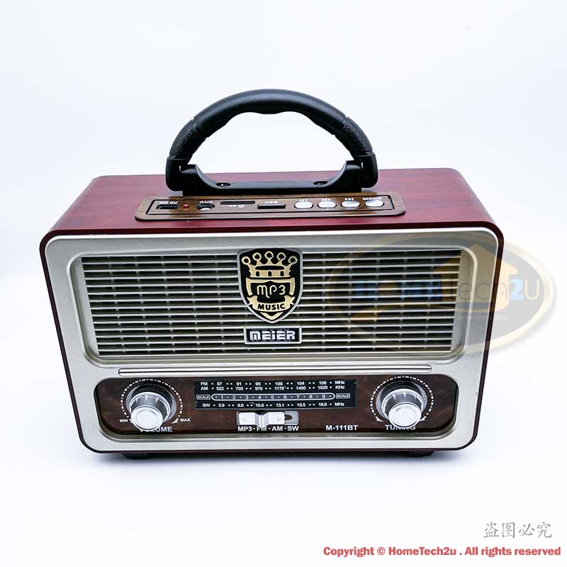 Vintage Retro Classic Radio Antique FM Radio with Bluetooth USB SD Card